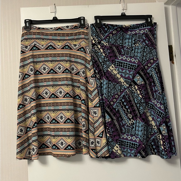 LuLaRoe | Skirts | Two Lularoe Azure Skirts Size Small Euc | Poshmark